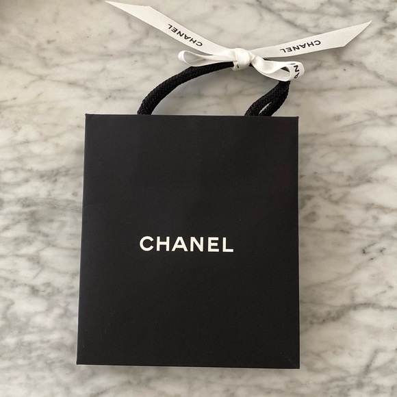 CHANEL | Other | Chanel Mini Paper Shopping Bag With A Ribbon | Poshmark